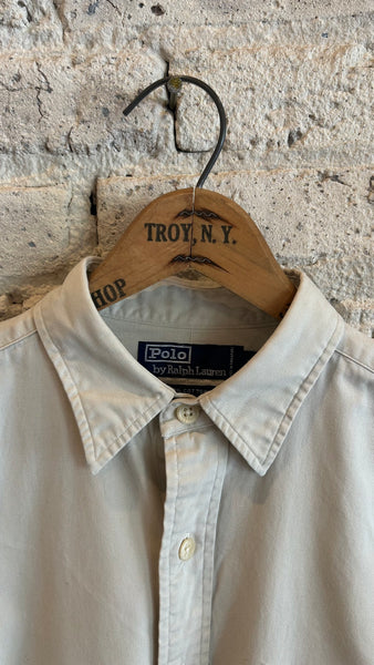 1990's Polo Sportsmans Club Button Up Shirt in Khaki