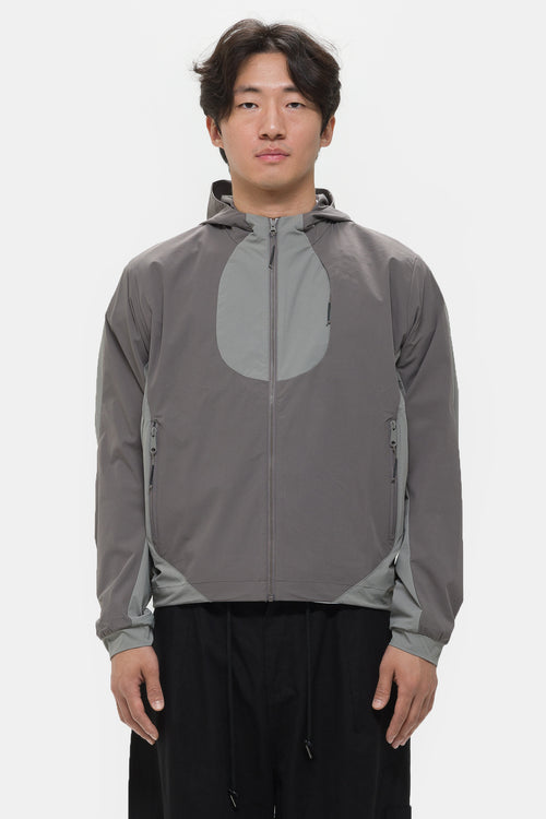 Soft Comp Hooded Jacket in Shadow/Slate