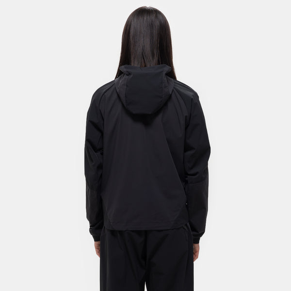 Soft Comp Hooded Jacket in Black