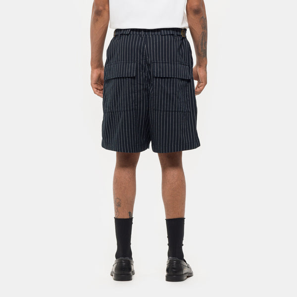 Aoshi Short in Black Pinstripe - Entire Studios