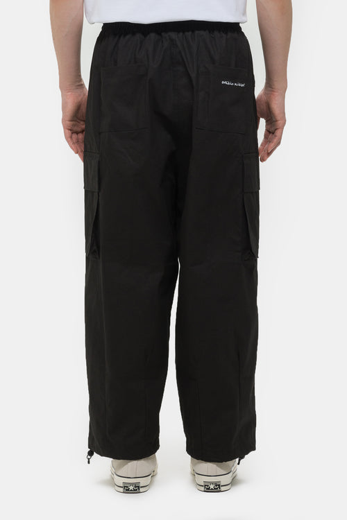 Cargo String Balloon Pant in Black