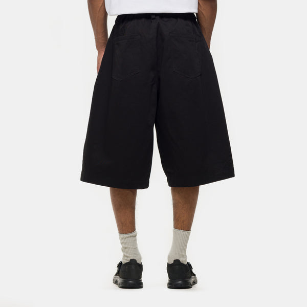 Pintuck Wide Short in Black – Estudio Niksen