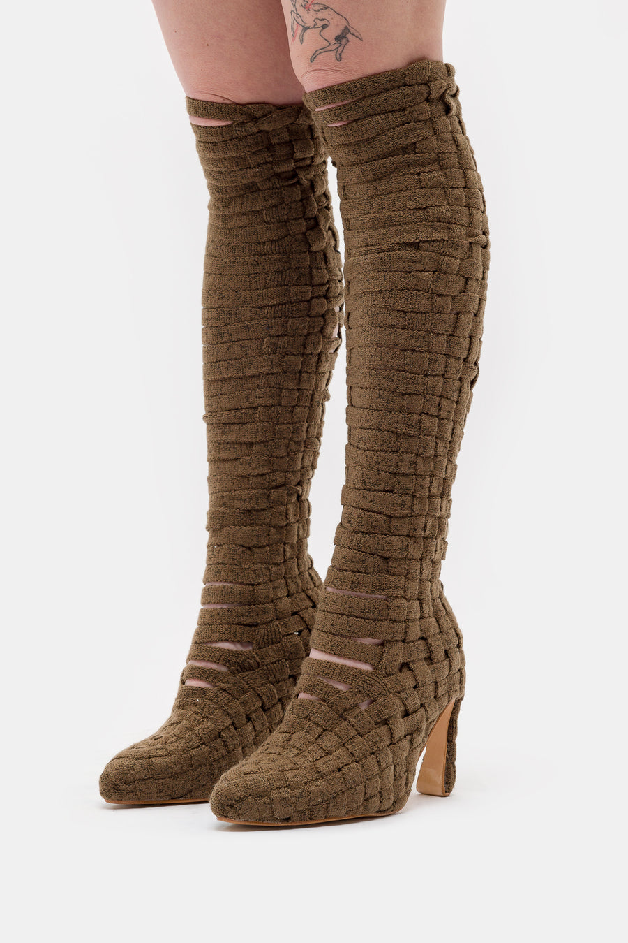 Bandage Boots In Brown