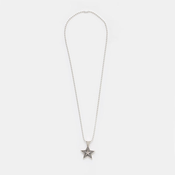Star Chain Necklace in Silver